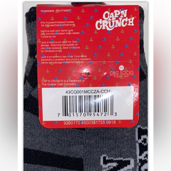 GBG Los Angeles | Underwear & Socks | Capn Crunch Crew Socks Pair Men ...